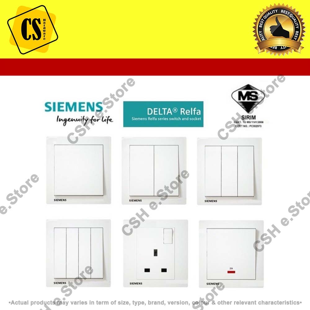 SWITCHES & SOCKET SIRIM SIEMENS DELTA® Relfa SERIES SWITCHES & SOCKET ...