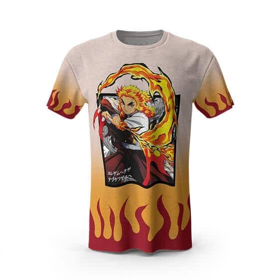 Kyojuro Rengoku Demon Slayer Streetwear T-Shirt | Shopee Malaysia