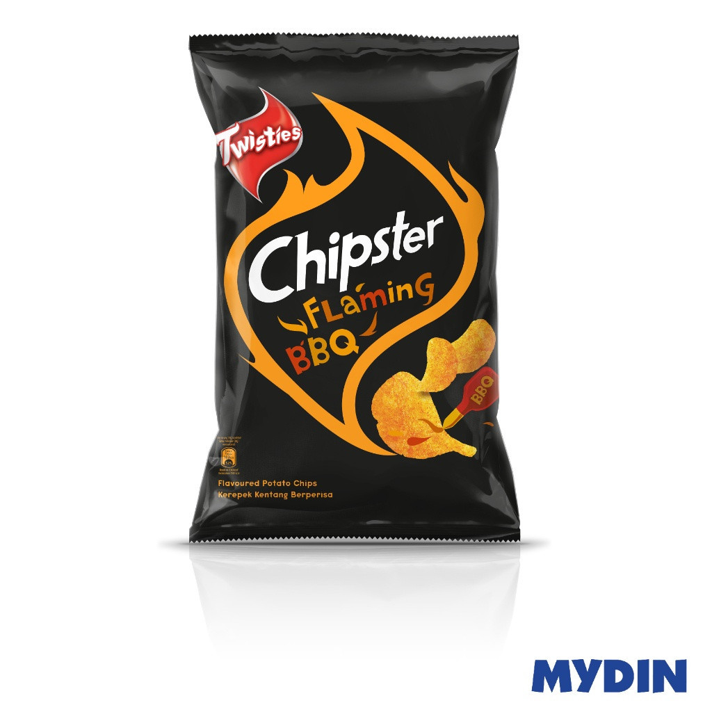 Twisties Chipster Flaming BBQ Potato Chips (130g) | Shopee Malaysia
