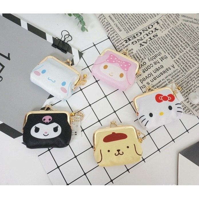 Kartun Comel Cinnamoroll Kuromi My Melody Fabric Dompet Syiling Kanvas ...