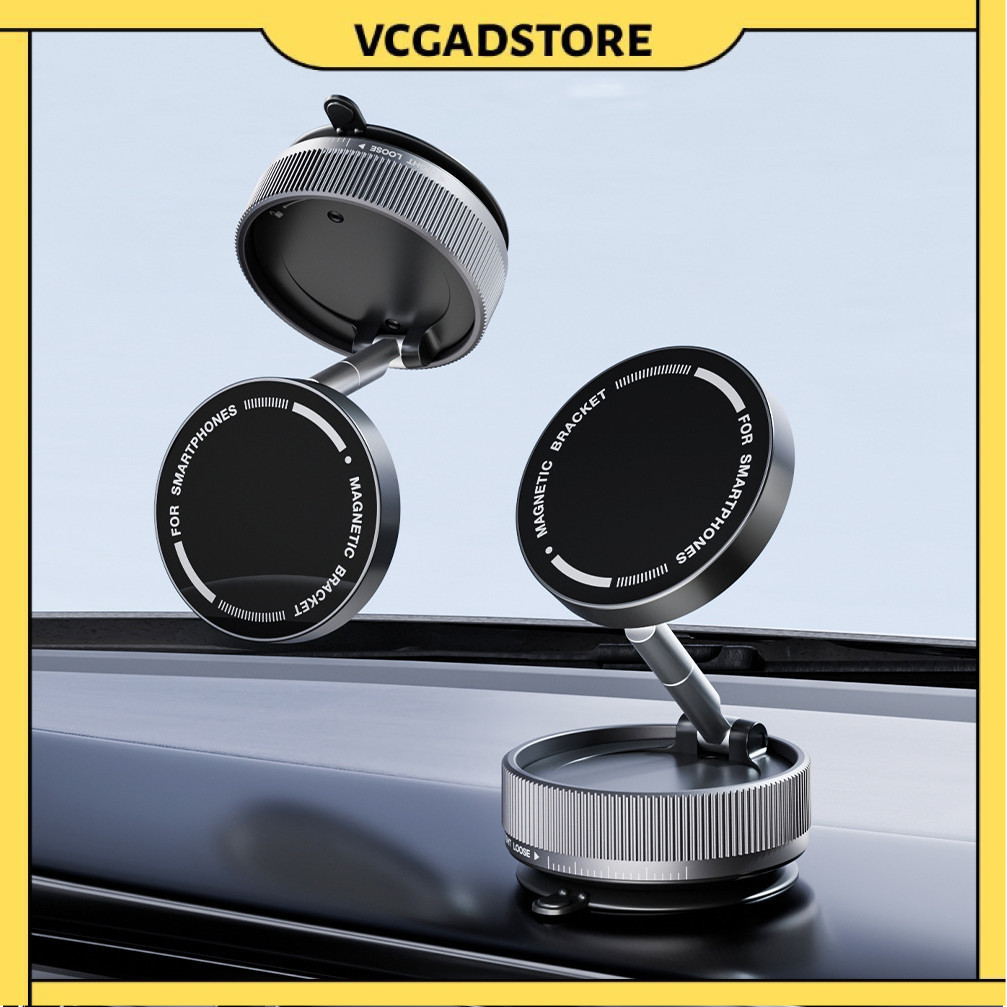 360° Rotation Adjustable Car Mount Mobile Phone Holder Magnetic Vacuum ...