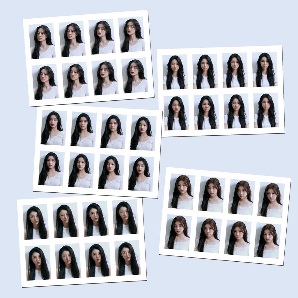 KPOP ILLIT ID Photo Identity Card Photocards School HD Collective Cards Certificate Photos 1 ...