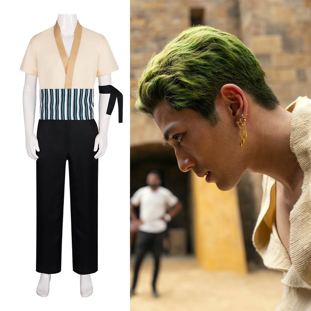 One Piece Cosplay Roronoa Zoro Costume Clothes Party Comic Exhibition ...
