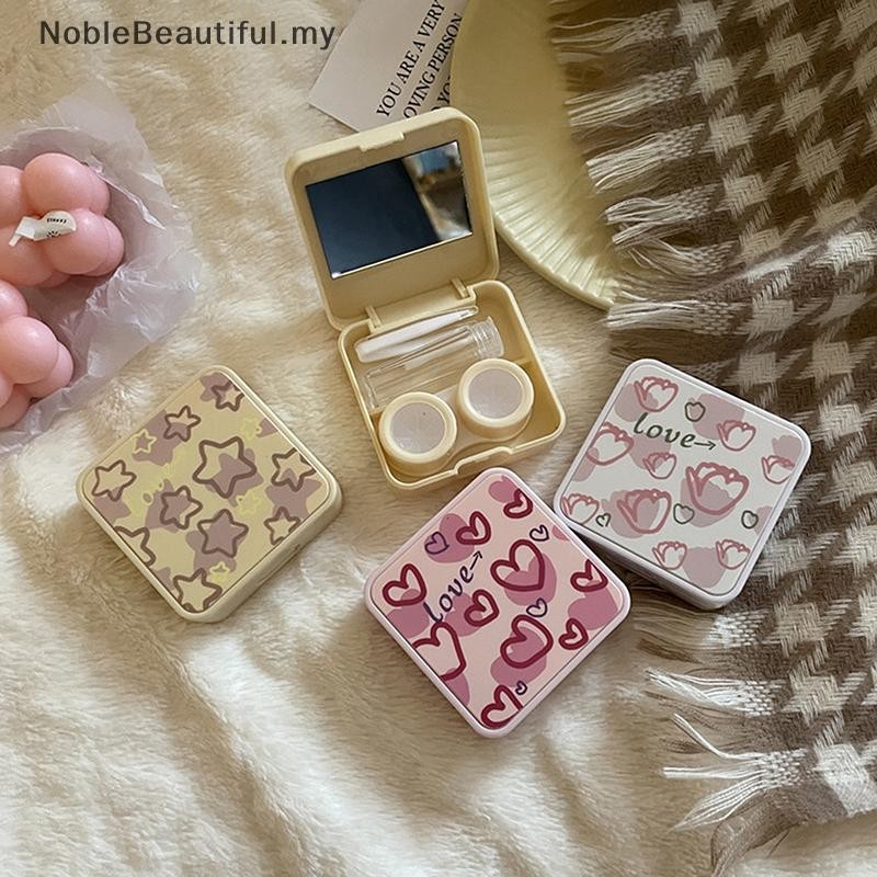 [NobleBeautiful] Contact Lens Case For Girls Portable Mini Contact Lens ...