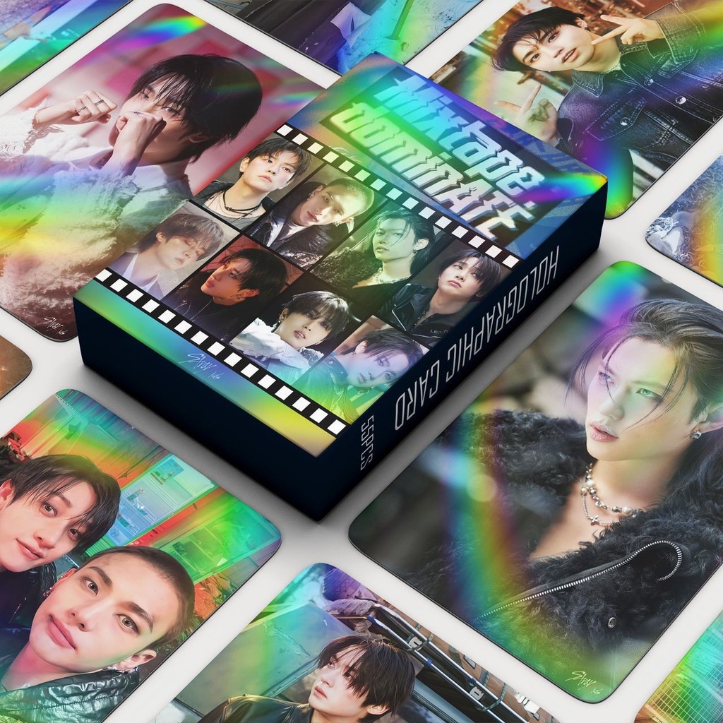 STRAY KIDS SKZ Mixtape dominATE Project Holographic Laser Lomo cards ...