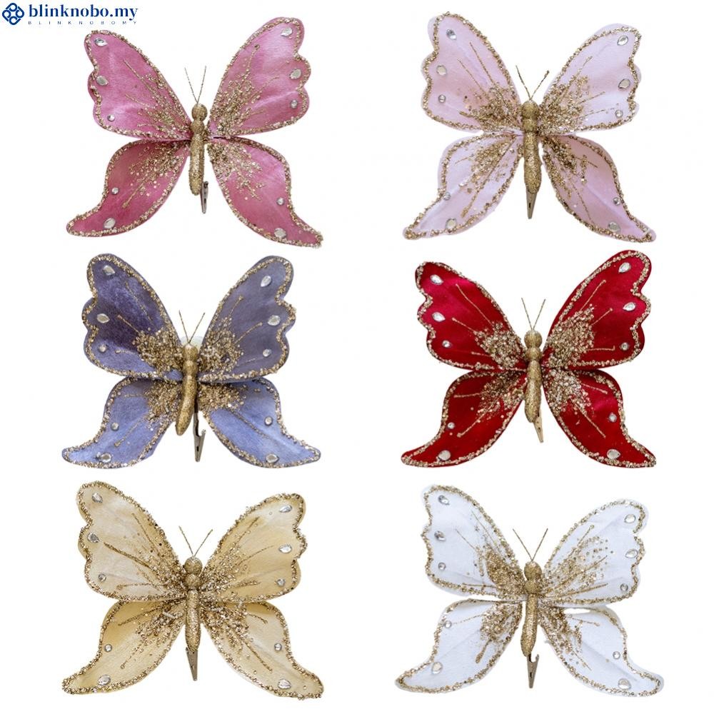 Butterfly Xmas Decoration Delicate Design Gold Coating Butterfly Tree ...