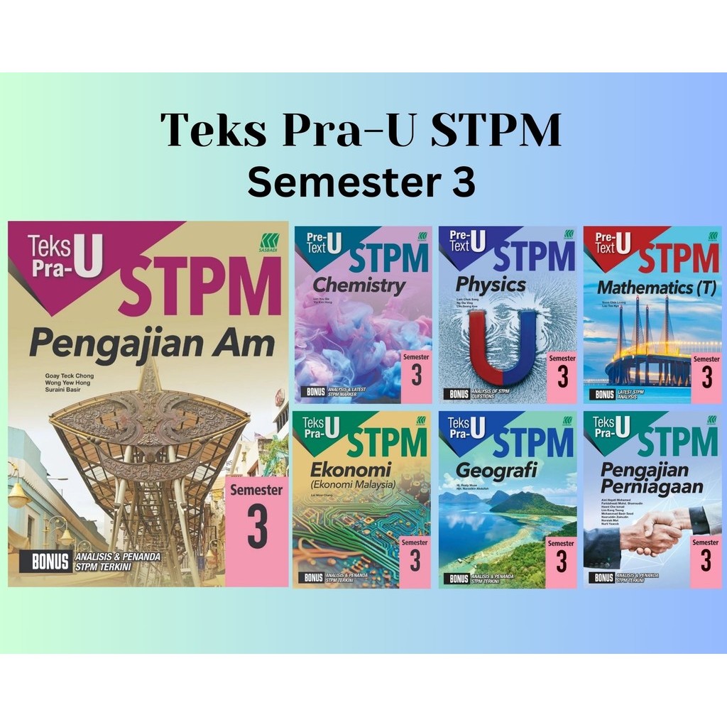 Sasbadi - Teks Pra-U STPM Semester 3 (2024) | Shopee Malaysia