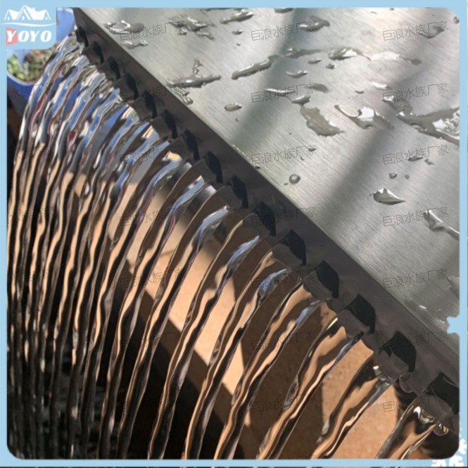 Streaming curtain waterfall spout garden stainless steel courtyard ...