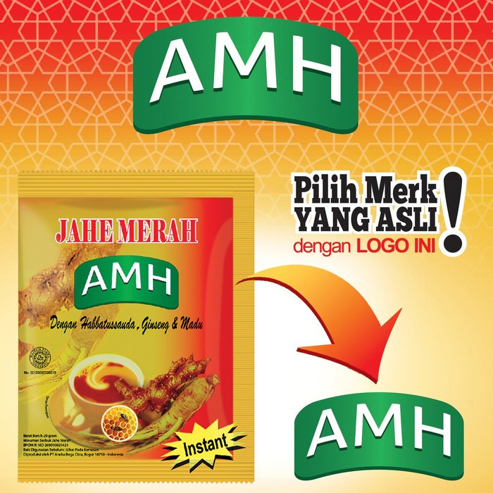 MERAH Amh Herbal Red Ginger contains 10pcs x 20gr - Traditional Drink ...