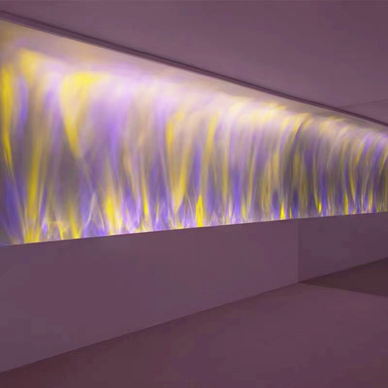 3D Dynamic Water Ripple Wall Lamp - LED Bedside Night Light for Bedroom ...