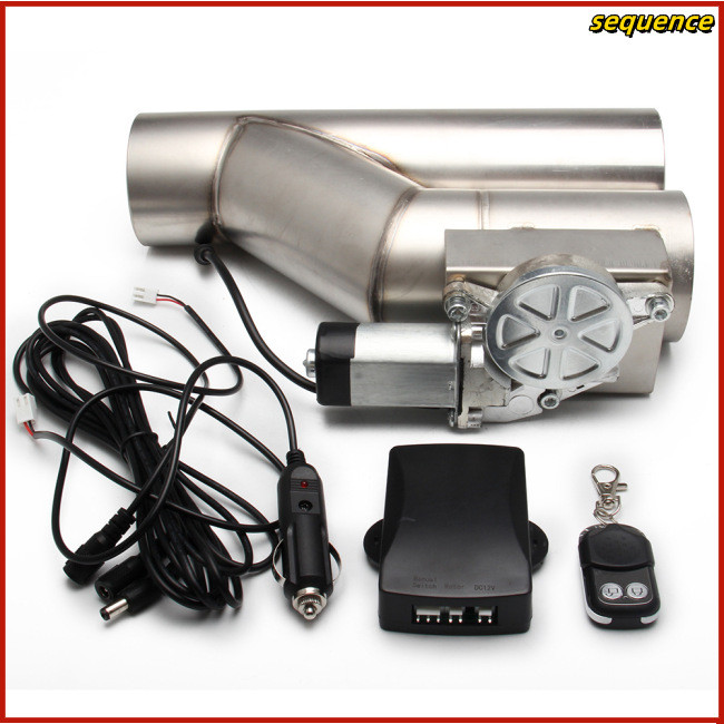Se Car Exhaust Pipes Y-Design Adapter Single Valve System Double Outlet ...