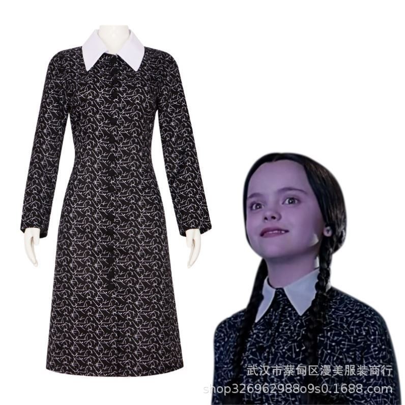 [High Version] 2024 Adams Family Halloween Character Wednesday Adams ...