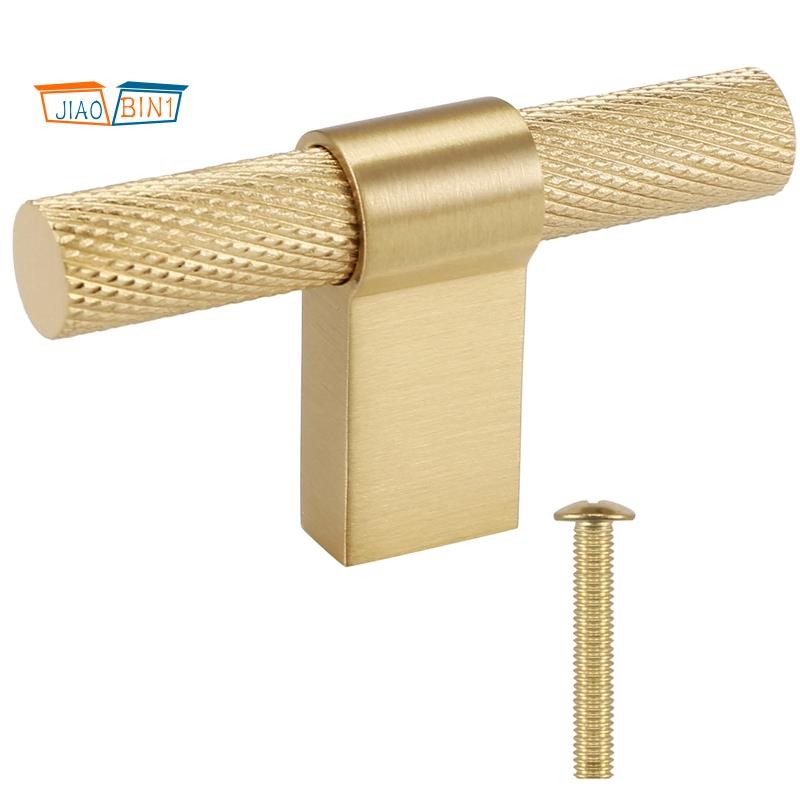 Solid Brass French Style Luxury Cabinet Knobs Wardrobe Drawer Doors Handle Tbar Cabinet Handle ...