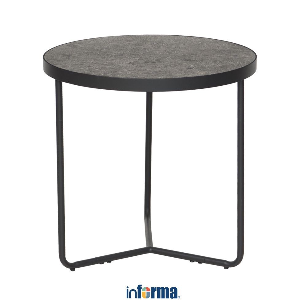 Informa Martian Side Table H50 - Gray End Table Aesthetic Small Table ...
