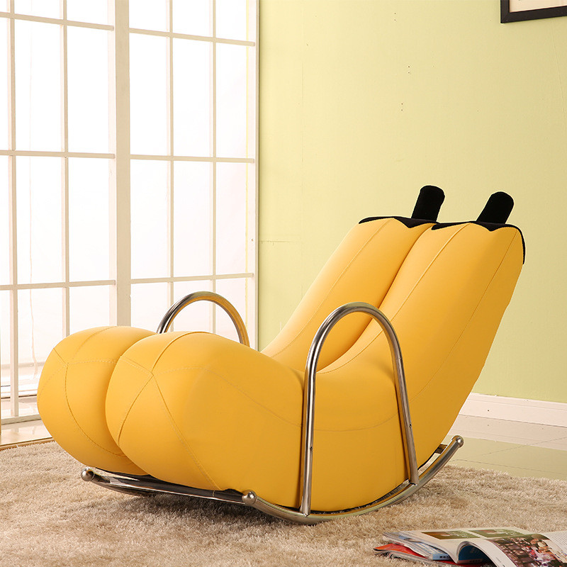 Creative Single Lazy Sofa Banana Recliner Rocking Chair Rocking Chair ...