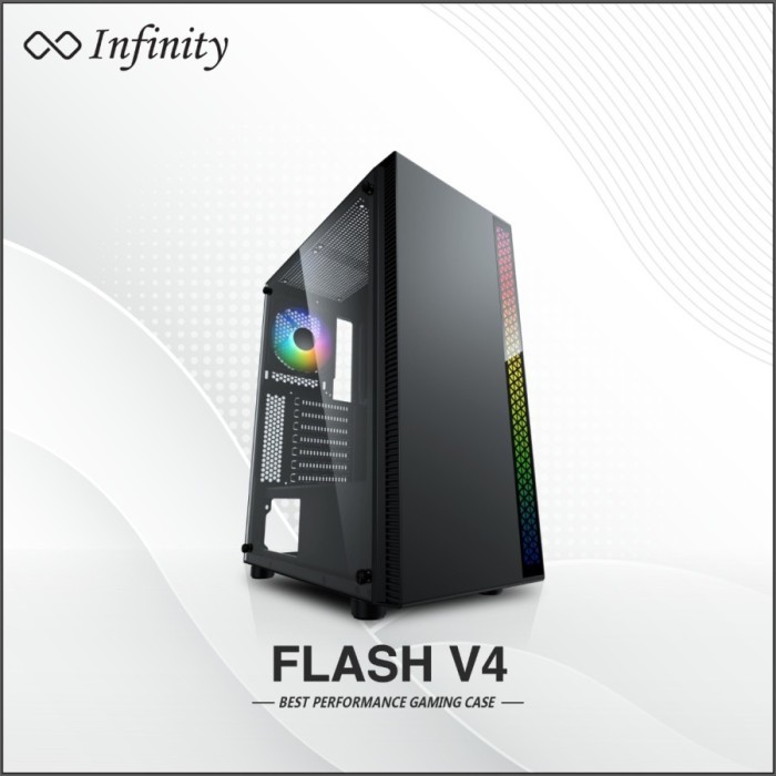 Infinity FLASH V4 Tempered Glass Casing - ATX, mATX Gaming Case ...