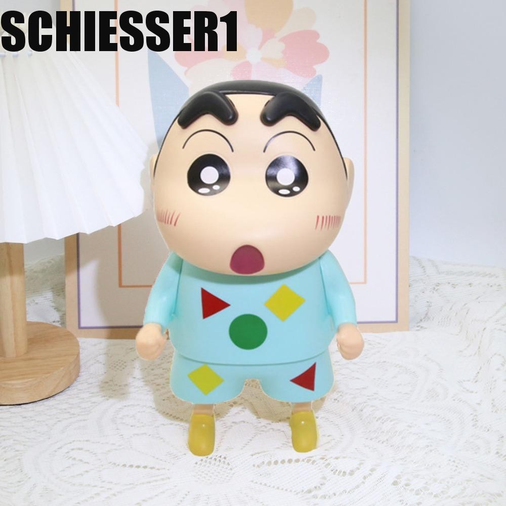 SCHIESSER1 Crayon Shin-chan Piggy Bank, Savings Tank Figure Model ...