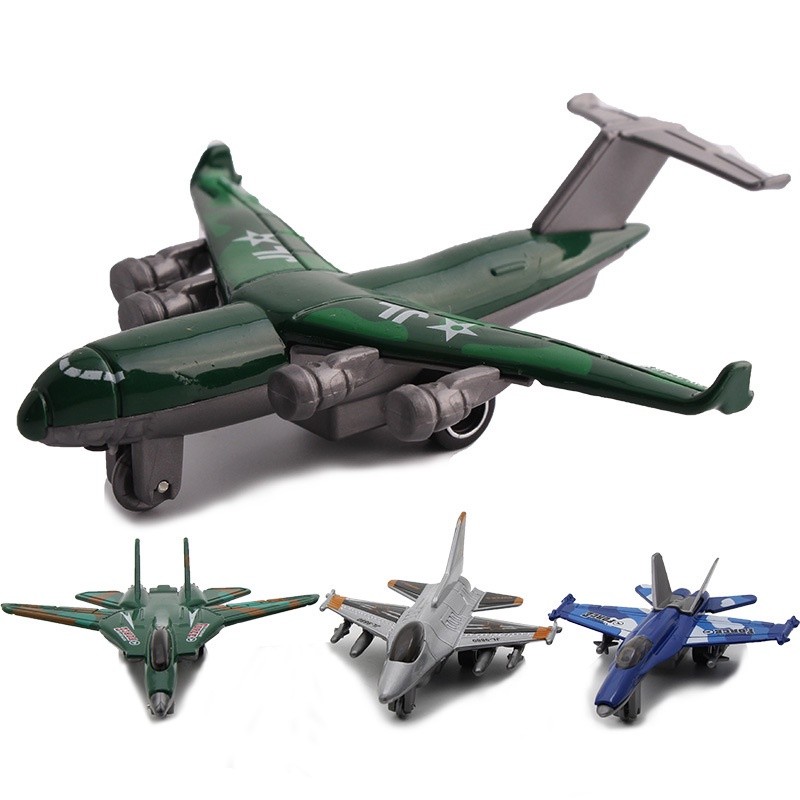 Alloy gliding small plane model little boy children's toy aviation ...