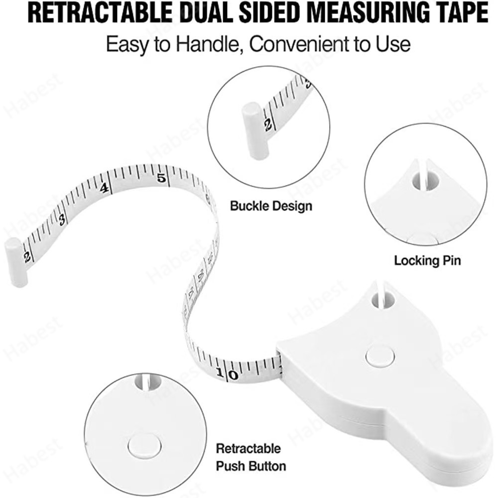 Body Measuring Retractable Tape Fitness Tapline Accurate Measure Meter ...