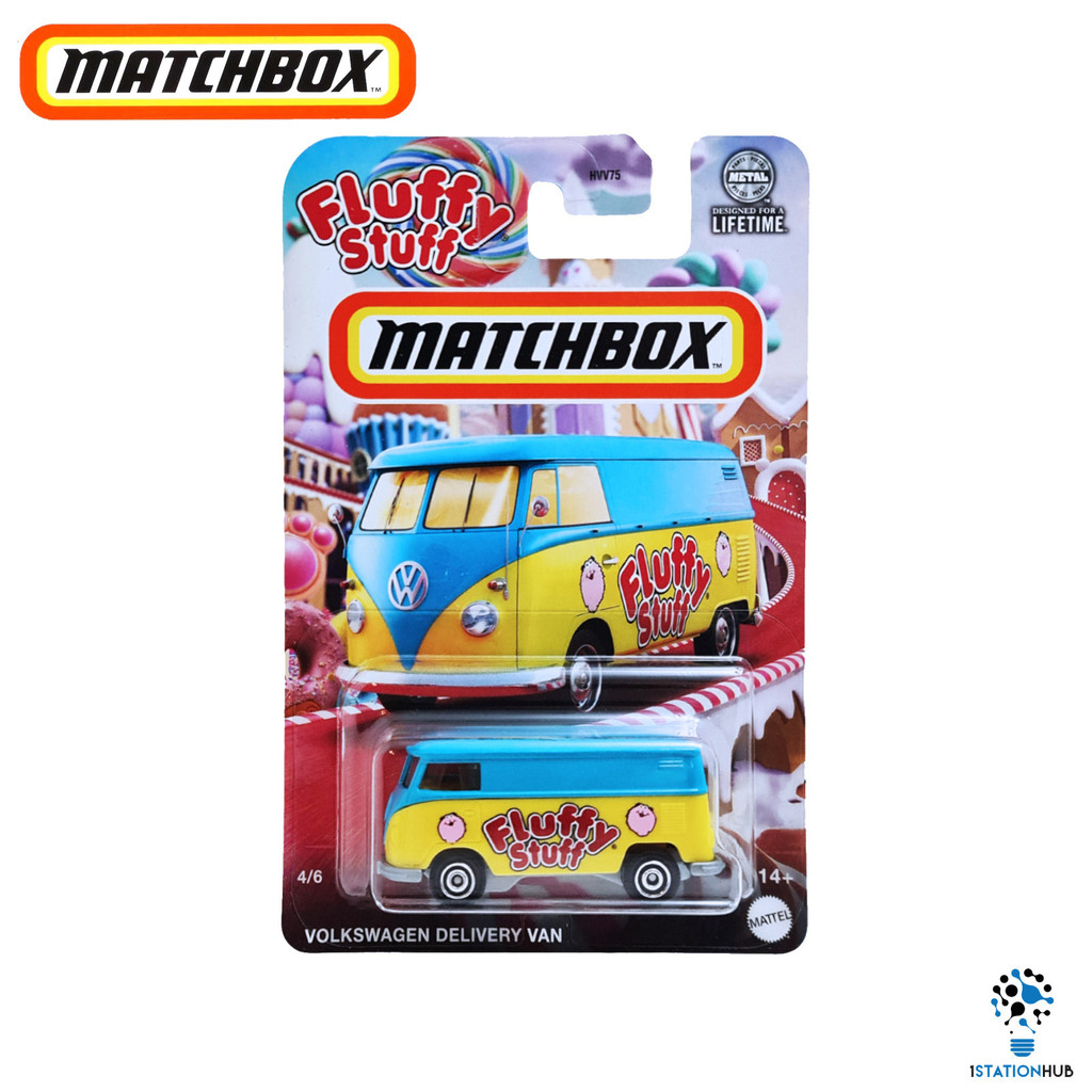 Matchbox HVV75 Volkswagen Delivery Van Car | Mattel Cars Collector Kids ...