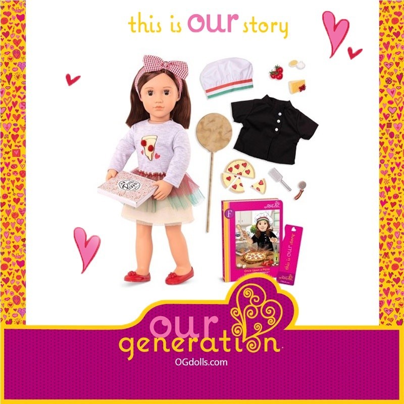 Our Generation BD31274 Deluxe Pizzeria Doll With Book (Francesca) For ...