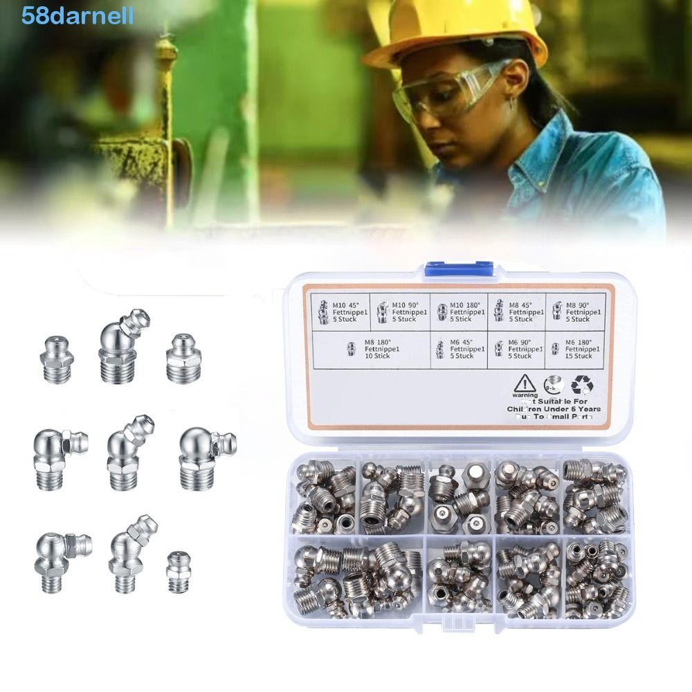 DARNELL 60pcs Butter Mouth Grease Fitting, High Quality M6 M8 M10 ...
