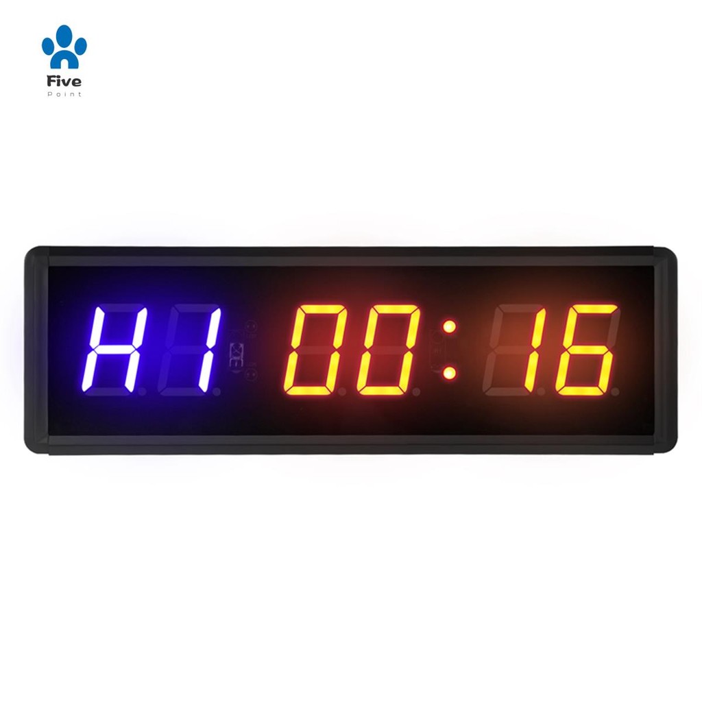 Gym ,LED Interval Digital Countdown Wall Mounted Clock Fitness ,Digits ...