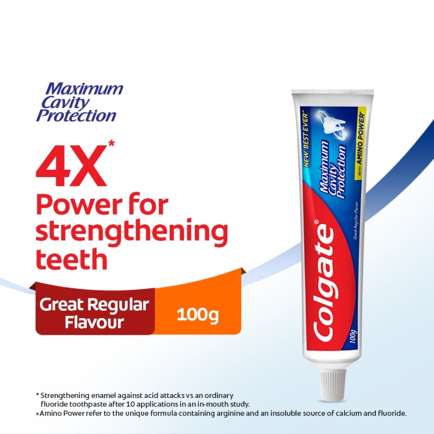 COLGATE Max Cavity Protection Toothpaste-Great Regular100g | Shopee ...