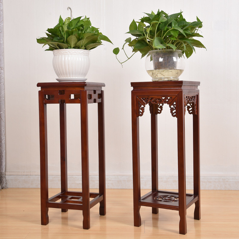 Stand Bunga Kayu Pepejal Gaya Cina untuk Kegunaan Rumah, Rak ...