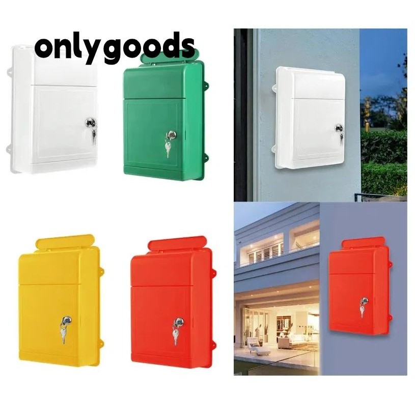 ONLYY Mailbox Letter Box, Wall Mount Plastic Postbox, Universal with ...
