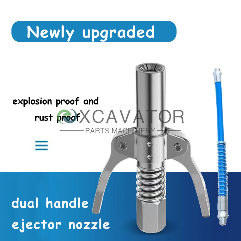 10000 PSI Grease Tool Coupler Heavy-Duty Quick Lock and Release Double ...