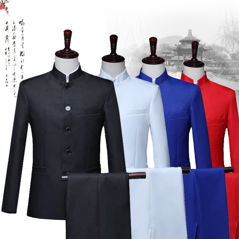 Men Chorus Suit Group Chinese Dress Graduation Season Photo Class Suit ...
