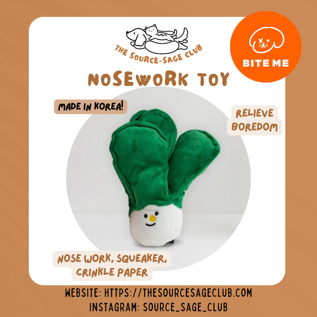 BITE ME Agricultural Toy (Nosework) - Pak Choi (snuffle nose-work toy ...