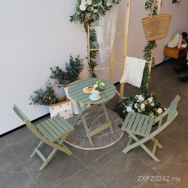 Foldable Balcony Coffee Table Courtyard Chair Coffee Table Table ...
