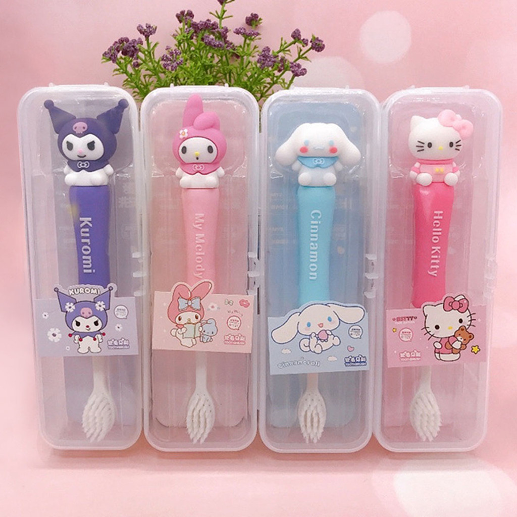 SKM Sanrio Kuromi Kids Toothbrush With Box Travel Friendly HM275 Berus ...