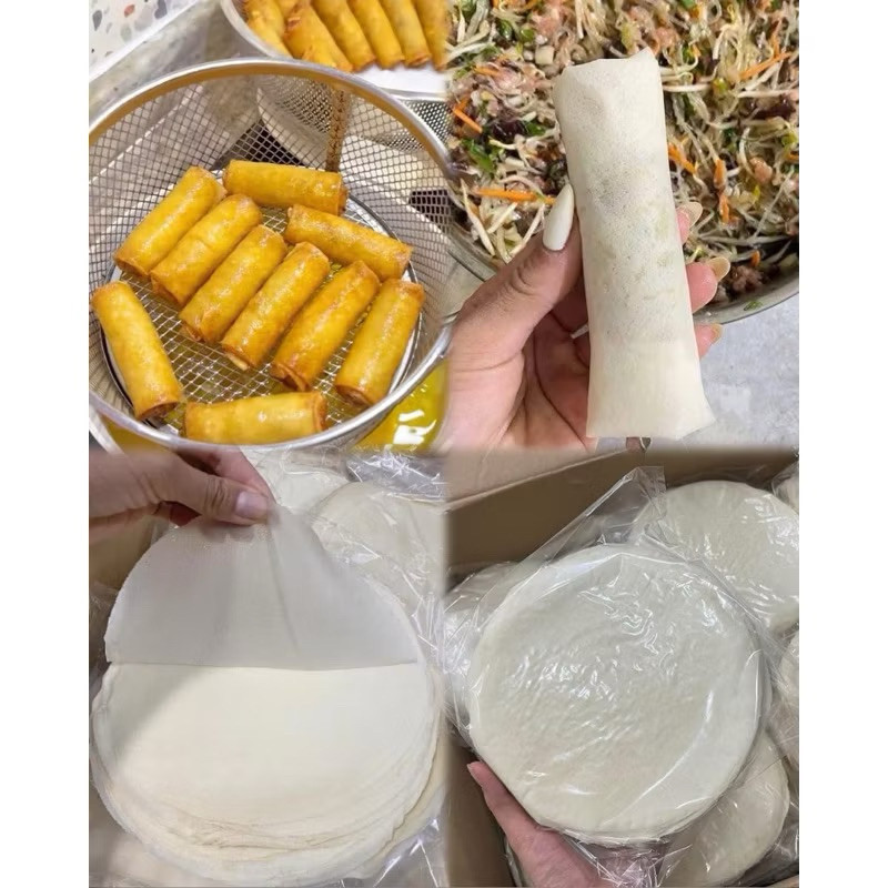 Assorted spring roll rice paper - fresh beef shells rolled with spring ...