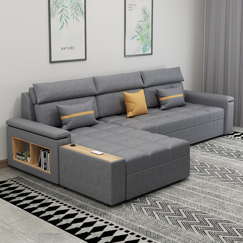 Katil Sofa Ruang Tamu Pelbagai Fungsi Dwi Guna Fabrik Sudut Chaise ...