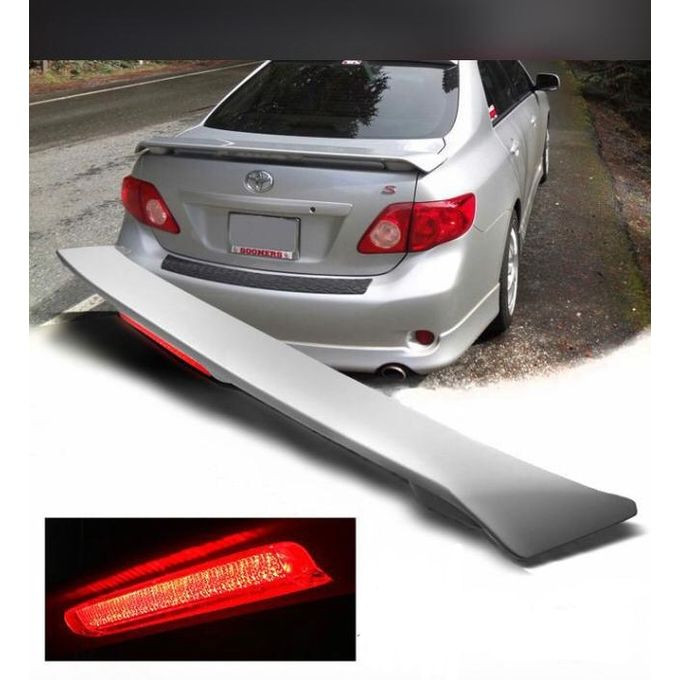 TOYOTA COROLLA ALTIS 2008-2012 REAR TRUNK SPOILER WITH LED ABS SKIRT ...