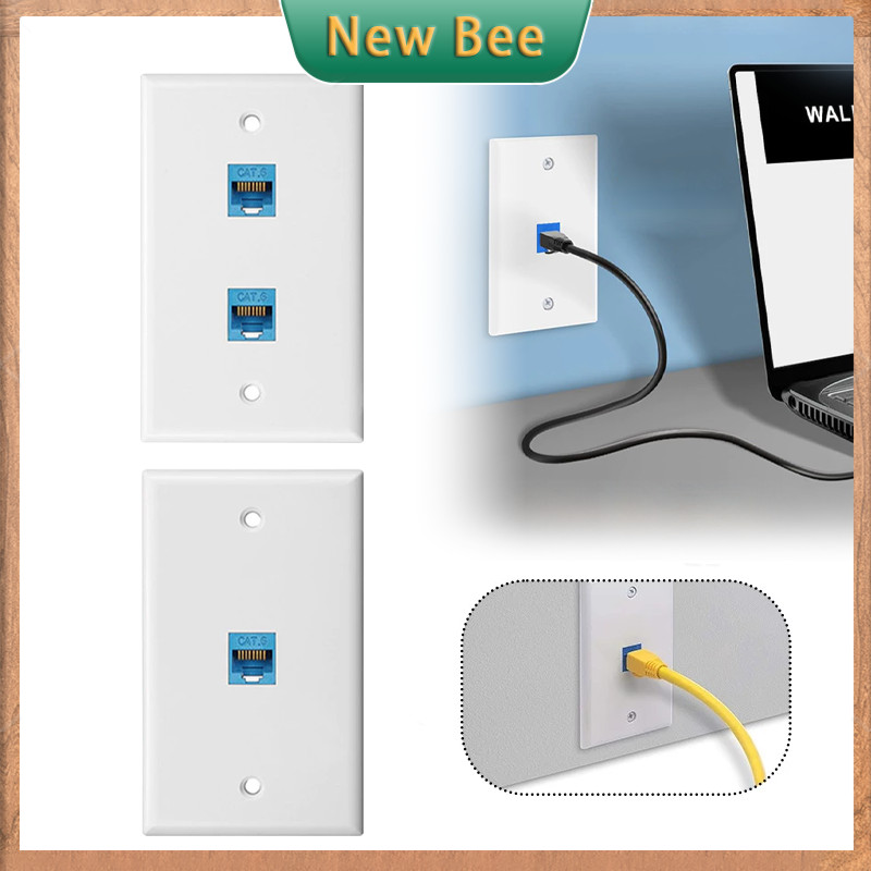 RJ45 Ethernet Keystone Jack Wall Plate Wall Mount Socket for Ethernet ...