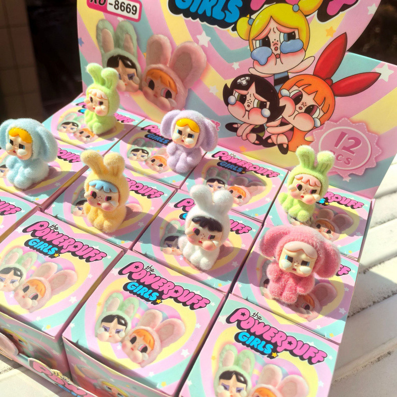12 Types Powerpuff Girls Crybaby Mystery Box Labubu Doll Decoration ...