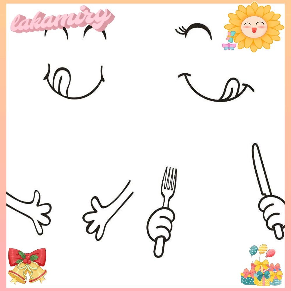LAKAMIRY 2pcs Funny Stickers Kitchen, Stickers Vinyl Refrigerator ...