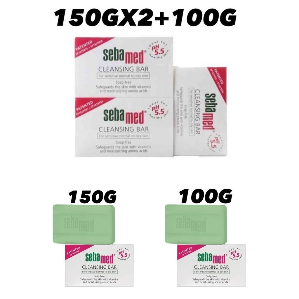 SEBAMED CLEANSING BAR 150GX2+100G | 150G | 100G (EXP:12/2026) | Shopee Malaysia