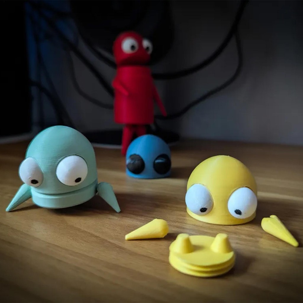 3D Printed REPO Robot Squatting Jointed Action Figures REPO Monsters ...