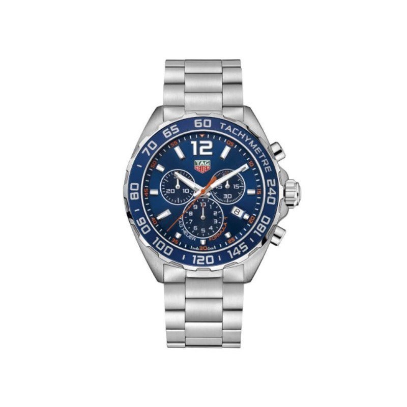ORIGINAL TAG HEUER FORMULA 1 QUARTZ CHRONOGRAPH BLUE METAL STRAP ...