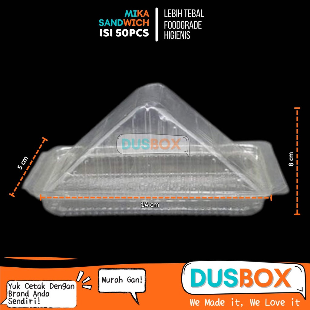 Mika Sandwich Triangles 50pcs / Mika Sandwich Box Tray / Mika Sandwich ...