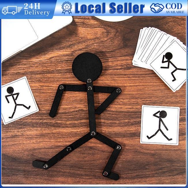 Educational Toys Sporty Wooden Matchstick Man Puzzle Fine Motor ...