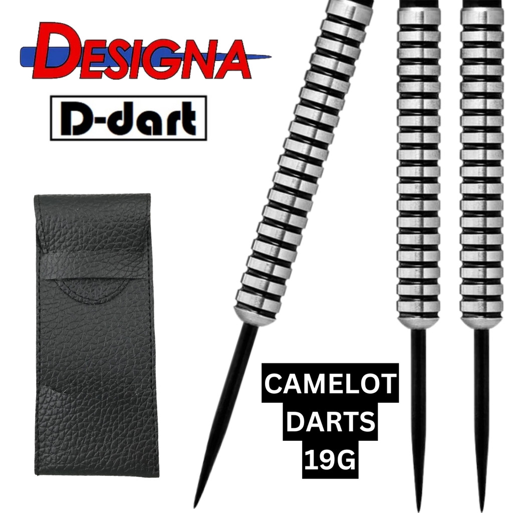 DESIGNA STEEL TIP DARTS - (BARREL ONLY) 19G CAMELOT 90% TUNGSTEN DART ...