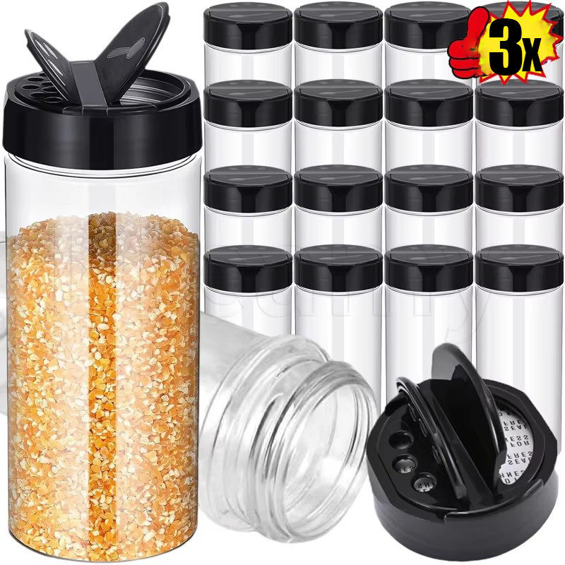 Portable Plastic Butterfly Lid Seasoning Box - Multi-size Double-turn ...