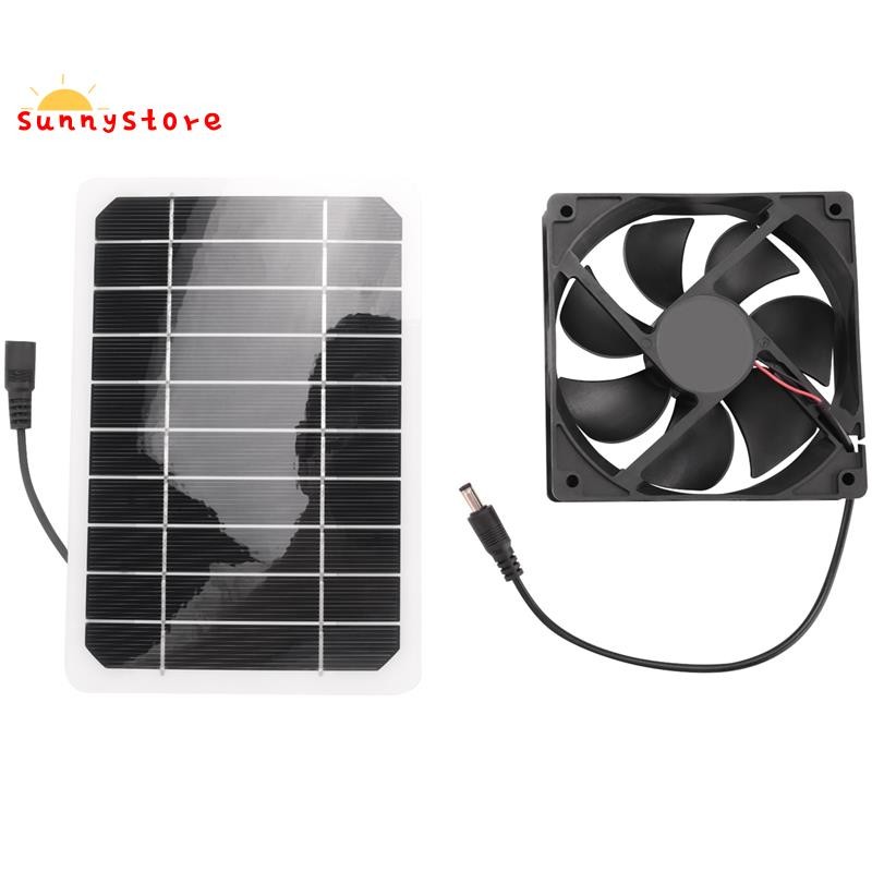 Solar Panel Fan Set 5V 6W Mini Solar Cell DIY Plate Kit Outdoor for ...