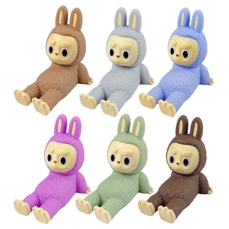 Cartoon Cute Labubu Creative Desktop Phone Stand Office Desktop Action ...